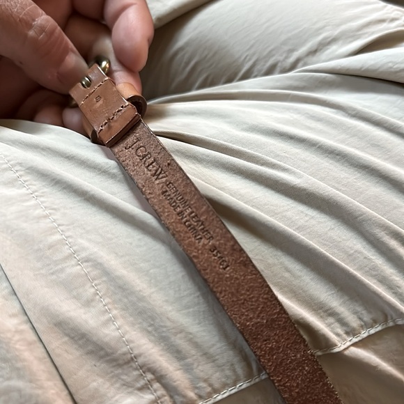 J. Crew | Accessories | J Crew Brown And Gold Leather Belt With Studded ...